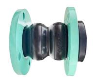 China EPDM PN16 Double Sphere Flanged Rubber Expansion Joint DN32-DN600 Flexible Pipe Connector for sale