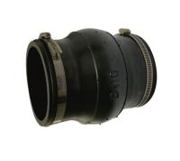China Dn110 Pvc Pipe Flexible Coupling Clamp Type Rubber Expansion Joint for Plastic Pipes for sale