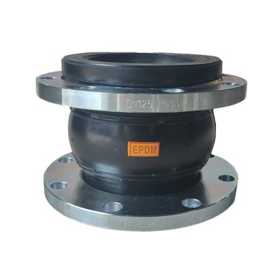 China 5 Inch DN125 Single Sphere Rubber Expansion Joint EPDM Bellow Carbon Steel Flange ANSI 150LB for sale