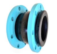 China Flexible Connector Single Rubber Bellows DN500 PN16 with galvanized Flange for sale