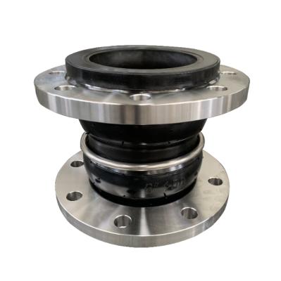 China EPDM Double Sphere Rubber Expansion Joint PN10-PN25 Nylon Cord Steel Wire for sale