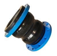 China 8 Inch Double Sphere Rubber Expansion Joint Ductile Iron Flange PN16 EPDM for sale