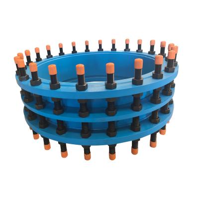 China DN300 PN16 Full Tie Rod Carbon Steel Dismantling Joint 8.8 Grade Black Bolts for sale