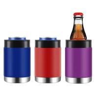 China 12oz Double Wall Stainless Steel Beer Can Cooler for Coffee Mugs Design Style Minimalist for sale