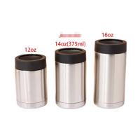 China Custom Logo 375ml Beer Can Cooler Double Wall Insulated Stainless Steel Stubby Cola For Australia Cans for sale