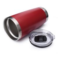 China 20 oz Metal Tumbler Blank Red with Magnetic Slider Lid OEM ODM for sale