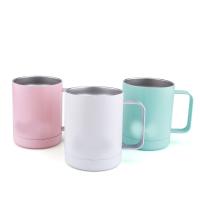 China 10oz Stainless Steel Coffee Cups With Lids , Coffee Insulated Mug OEM Welcomed for sale