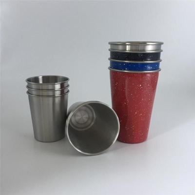 China 18/8 Grade Stainless Steel Insulated Bottle Red Golden Beer Mug 16oz 450ml for sale