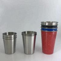 China 18/8 Grade Stainless Steel Insulated Bottle Red Golden Beer Mug 16oz 450ml for sale