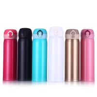China Easy Opening Design 500ml Stainless Steel Water Bottle 304 18/8 SS Material for sale
