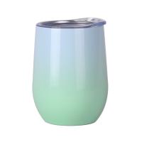 China 12oz White Stainless Steel Coffee Mug Double Wall for sale
