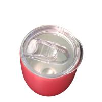 China 360ml 480ml Stainless Steel Mug With Lid , Coffee Insulated Mug Red Printing for sale