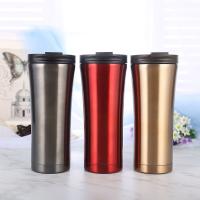 China Vacuum Insulated Wide Mouth Stainless Steel Water Bottle Customized Color for sale