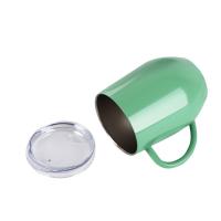 China 12oz Double Wall Stainless Steel Vacuum Flask Eggshell Coffee Tumbler for sale