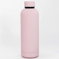 China 500ml Stainless Steel Sports Bottle Rubber Coating Double Wall For Running for sale