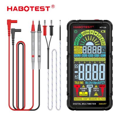 China HT128 Digital Multimeter 6000 Counts Smart Measurement Auto-Ranging Voltmeter Tester AC/DC Capactiance Measures for sale