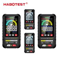 China HT124 Digital Multimeter 4000 Counts Auto Range Voltage Tester Ohm Hz Capacitance True RMS AC DC DMM Multitester for sale