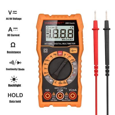 China Back Light 600V 2000 Counts Handheld Digital Multimeter for sale