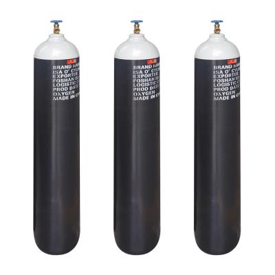 China Large Size High Pressure 50L  Gas Cylinders Working Pressure 200 Bar Oxygen Gas Cylinders for sale