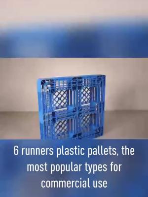 China 1200x1100 plastic pallet for stacking 6 runners Plastic Pallet for cold storage for sale