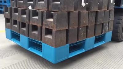 China Single Face Grid Decker Hygienic Plastic Pallet 1200*1000*150mm for sale