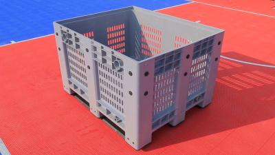 China Big Bulk Container, large Plastic Pallet Box Container with Lid / Cover & wheels or without for sale