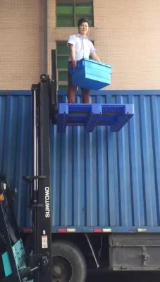 China Nestable Foldable Turnover Plastic Crates Totes Boxes Wholesale for sale