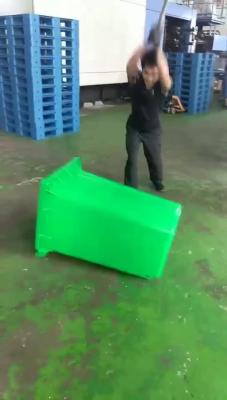 China 120L/240L/360L Plastic Garbage Container With Wheels for sale