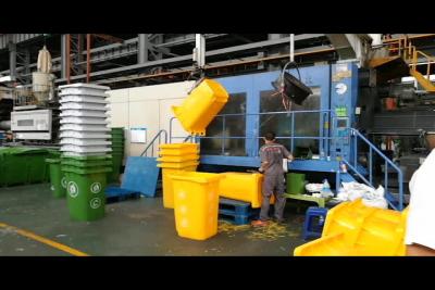 China Bins Plastic Outdoor Storage Bucket Standing Induction Type Outdoor Plastic Garbage Waste Bins Trash Bins Dustbins Poem Stocked for sale