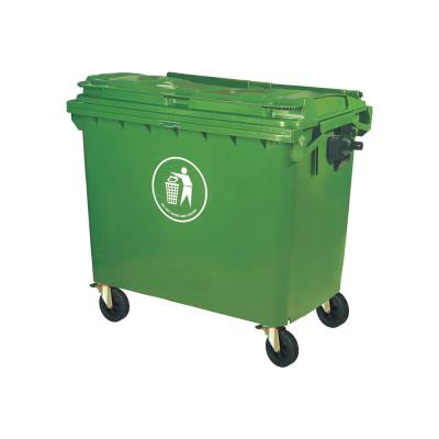 China street waste bin garbage outdoor bin 660l plastic garbage bin for sale