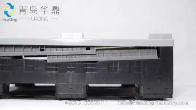 China Large foldable collapsible plastic virgin HDPE industry pallet box for sale