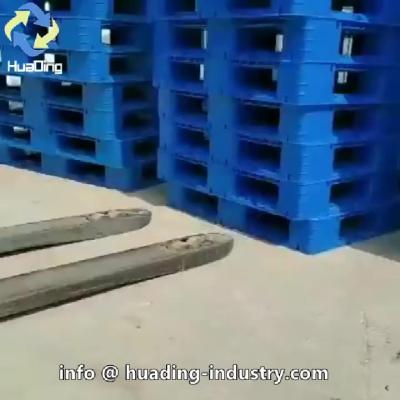 China MY TEST 1210A HDPE storage euro plastic pallet Double faced stackable plastic pallets for sale