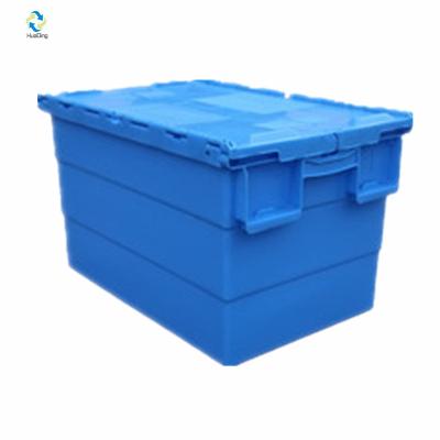 China Foldable plastic crates folding storage transparent box for sale