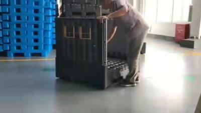 China Recyclable foldable collapsible HDPE plastic pallet bin/container for sale