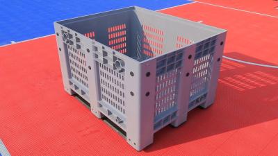 China Big Bulk Container, large Plastic Pallet Box Container with Lid / Cover & wheels or without for sale