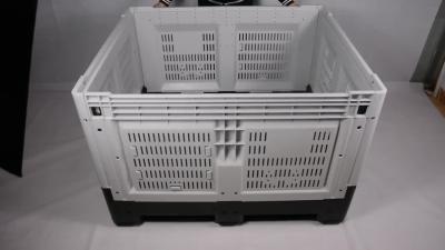 China collapsible plastic pallet box stacking foldable storage pallet box bin for fruit for sale