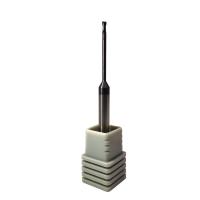 China 1.5mm 55HRC 2-Flute Cemented Carbide End Mill for Steel | 4mm Shank 55mm Length for sale