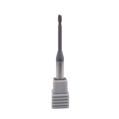 China 55HRC 2 Flute 3mm Tungsten Carbide Endmill for Hardened Steel 65mm Length for sale