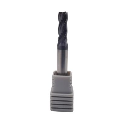 China 65HRC 5mm 4 Flute Cemented Carbide End Mill for Stainless Steel Cutting for sale