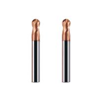 China WXSOON HRC65 Solid Carbide 2 Flutes Ball Nose End Mill 1-20mm Diameter for Stainless Steel CNC Machining for sale