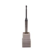 China 1.80mm 55HRC 2 Flute Cemented Carbide Ball Nose End Mill with 4mm Shank and 50mm Total Length for sale