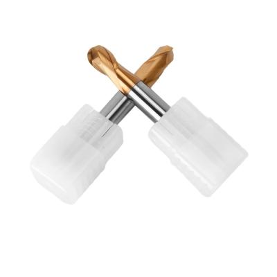 China Solid Carbide Ball Nose Milling Cutters for 48-65 HRC Heat Treatment Materials - 0.5-6mm Radius, 50-150mm Length for sale