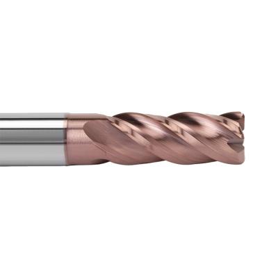 China HRC60 Unequal Solid Carbide Corner Radius End Mills 1-16mm for Steel Machining for sale