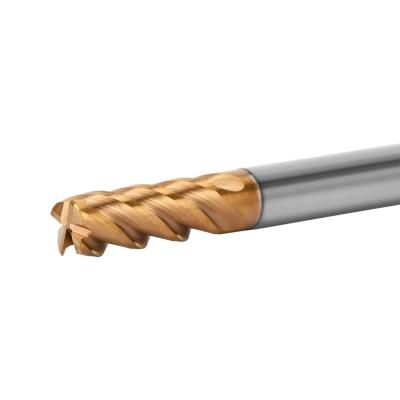 China Tungsten Carbide Corner Radius Milling Cutters 1-12mm Flute Diameter for Wear-Resistant Alloy Processing for sale