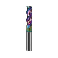 China 45° Spiral Angle 3 Flute Solid Carbide Endmills for Aluminum Alloy - 1-12mm Flute Diameter with 50-150mm Lengths for sale