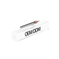 China Solid Carbide 2 Flute Square Micro Endmills for Wear Resistant Alloy - 0.2-0.9mm Flute Diameter, 4mm Shank for sale