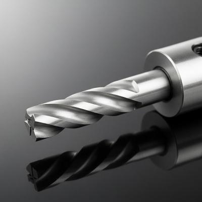 China Wxsoon 30-Degree Helix Angle HSS End Mill 4 Flute 3-8mm Shank for Precision Milling for sale
