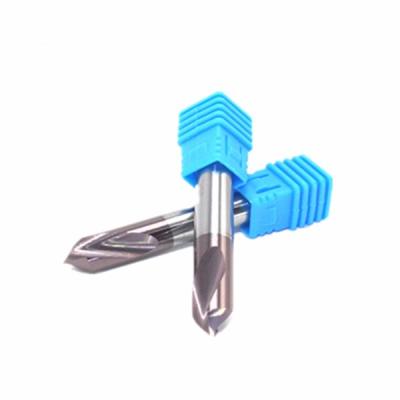 China Wxsoon 90 Degree Tungsten Solid Carbide Spot Drill Bits 1mm-20mm Flute Diameter for CNC for sale