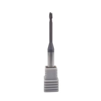 China 55HRC 2 Flute 3mm Tungsten Carbide Endmill for Hardened Steel 6mm Shank 65mm Length for sale