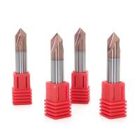 China Wxsoon Tungsten Carbide Chamfer End Mill 60 90 120 Degree 2-3 Flutes 1-12mm for Steel CNC Milling for sale